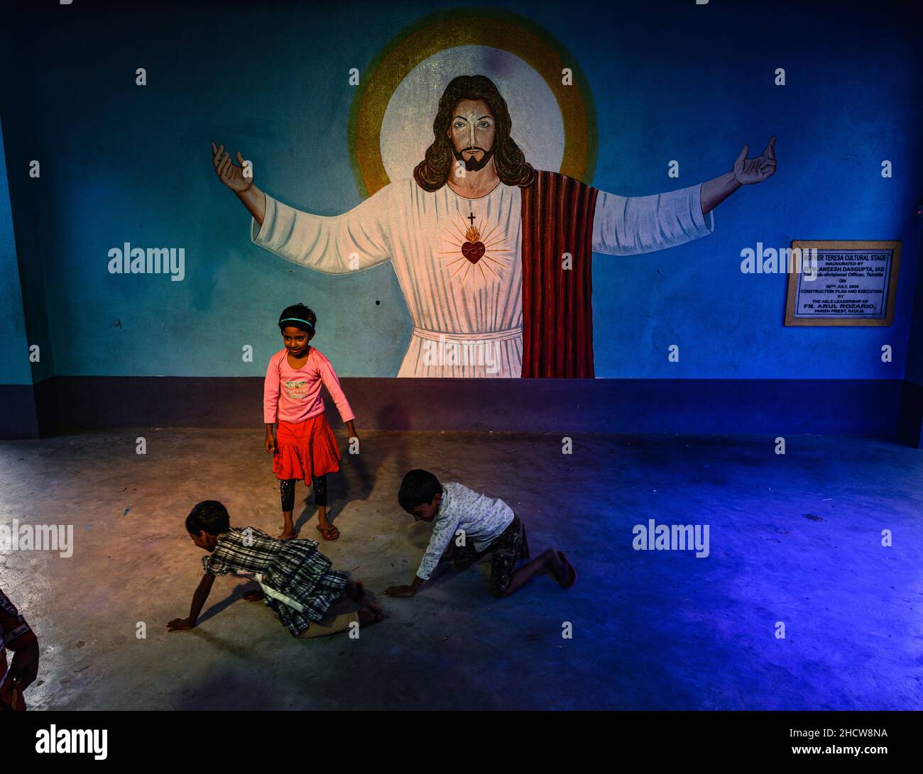 Children from different distant Villages celebrate Holy Christmas at a ...