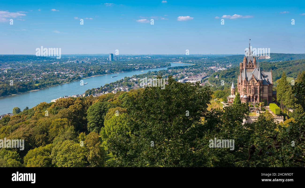Drachenburg Castle at summer in Bonn Stock Photo - Alamy