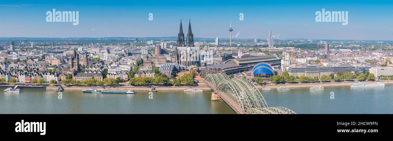 Aerial view of Cologne Stock Photo - Alamy