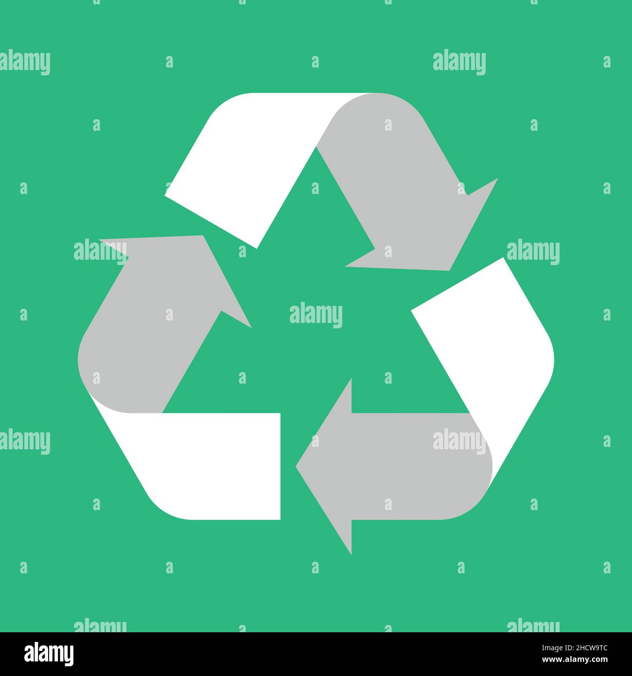 Simple flat Universal Recycling Symbol Stock Vector Image & Art - Alamy