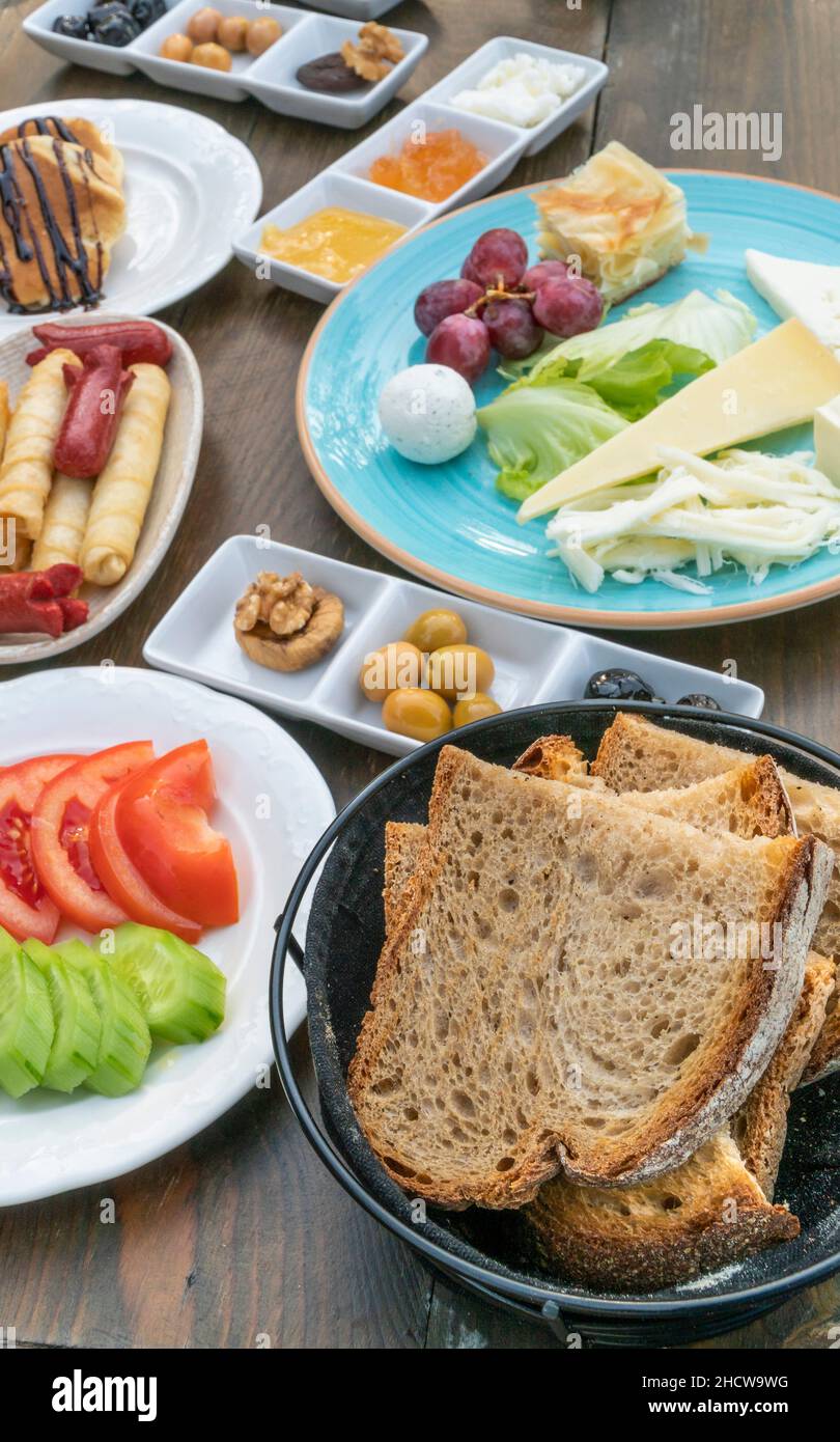 Breakfast rich delicious spread hi-res stock photography and images - Alamy