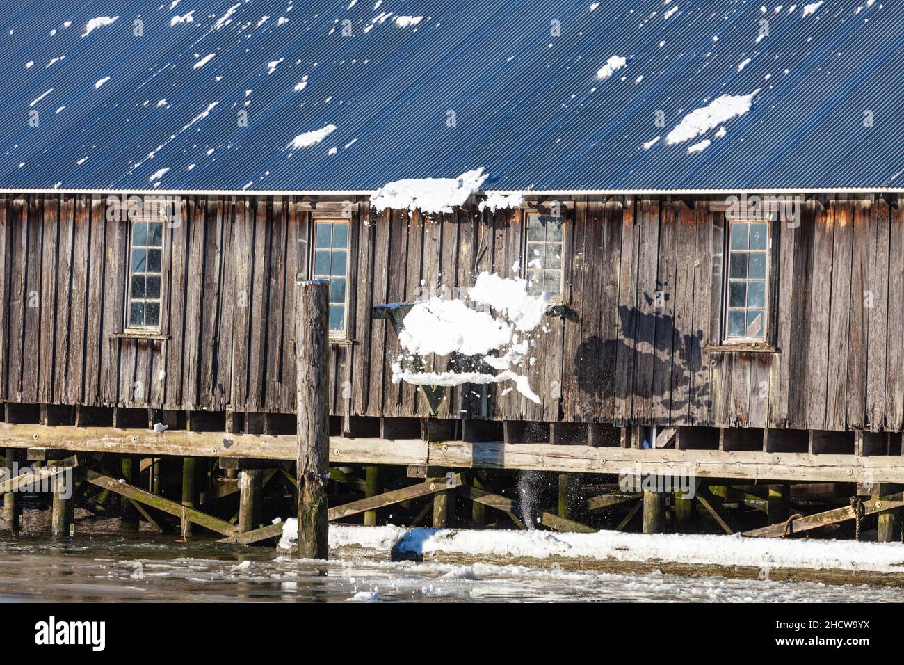 Shed Roof Snow Slide
