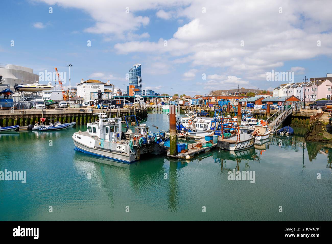 Fishing vessel portsmouth harbour hi-res stock photography and images ...