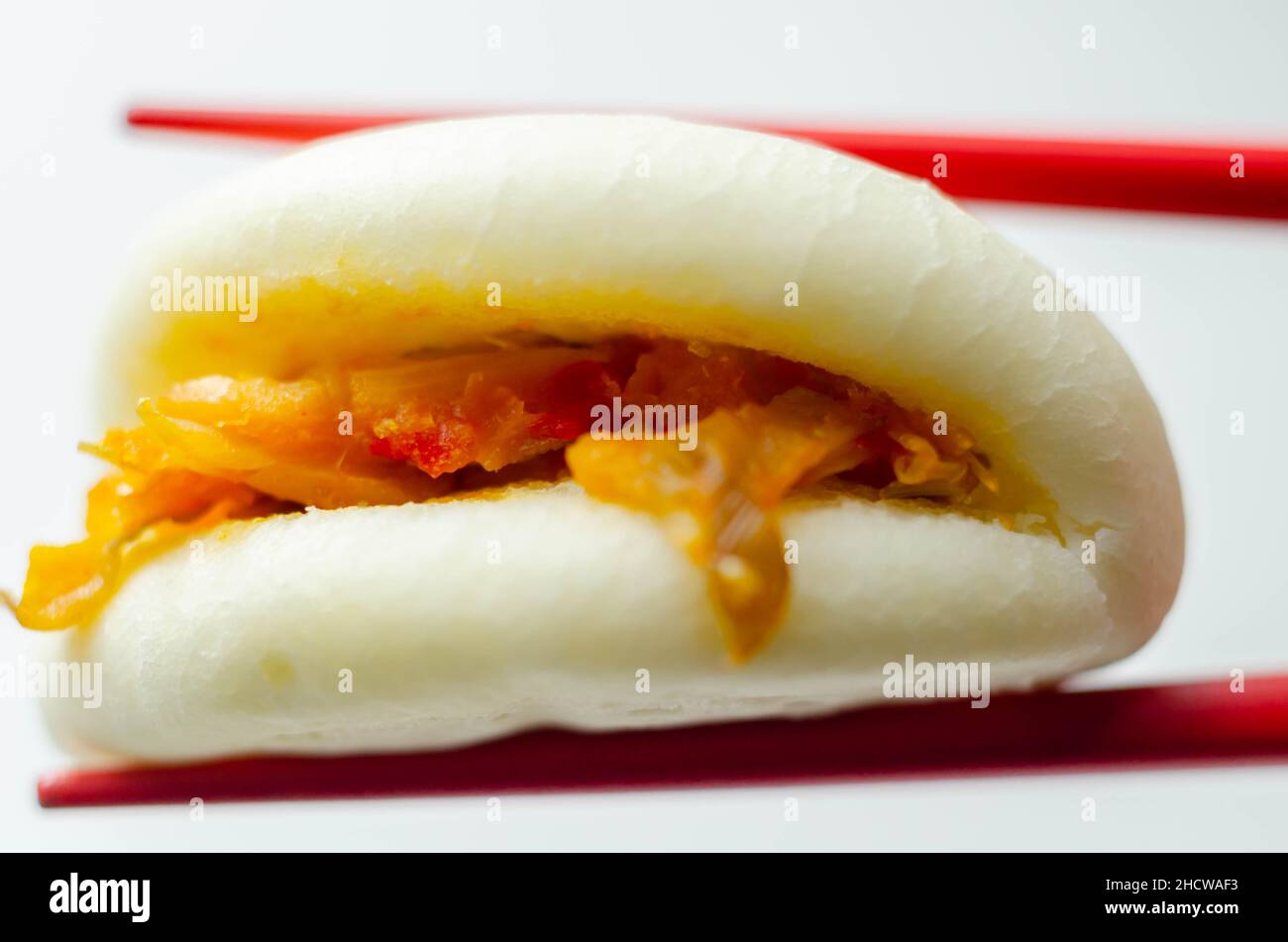 BBQ Jackfruit Bao Buns, Steam cooked seasoned jackfruit and vegetables ...