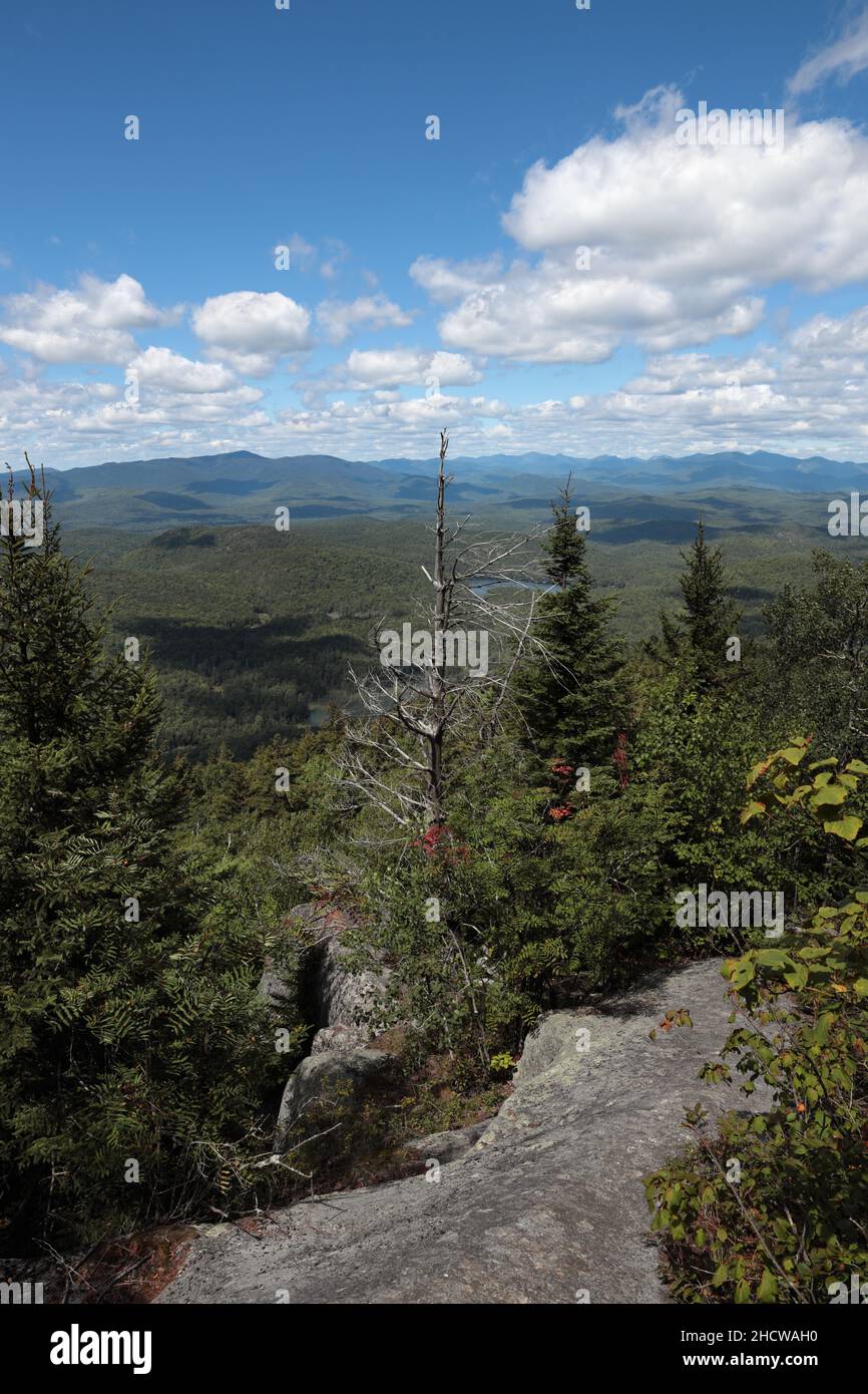 Picture perfect summertime view of the Adirondack Mountains High Peaks ...