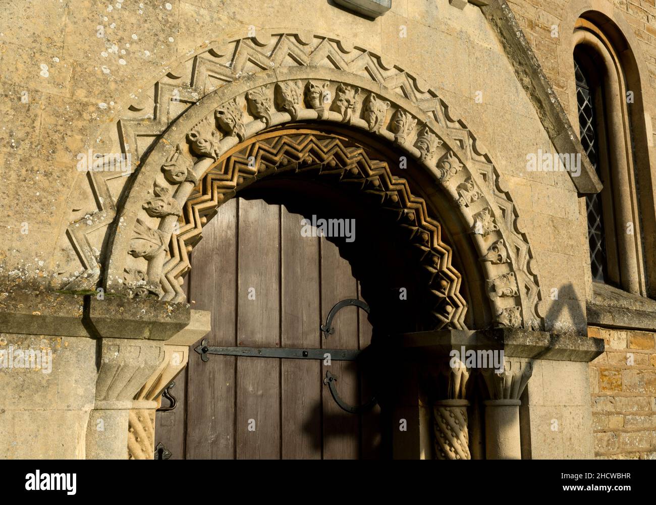 The south doorway, St. John the Baptist Church, Hartwell ...