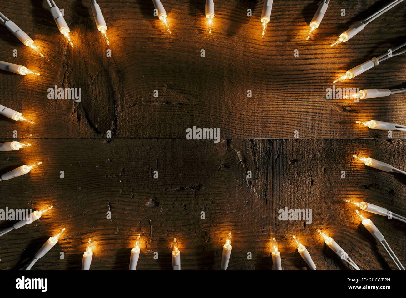 Christmas lights glowing Stock Photo - Alamy