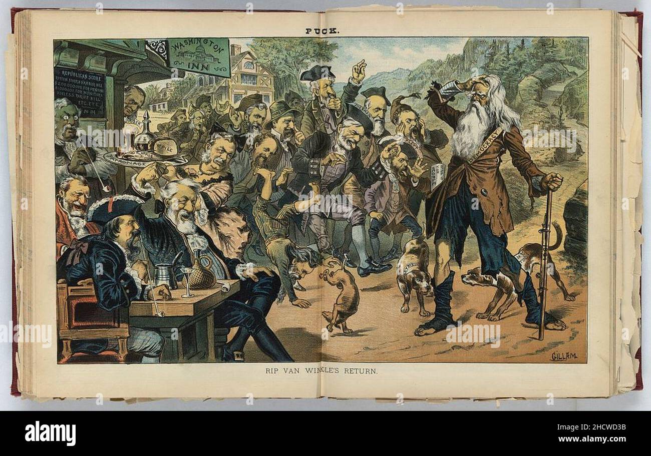 Rip Van Winkle's return - Gillam Stock Photo - Alamy