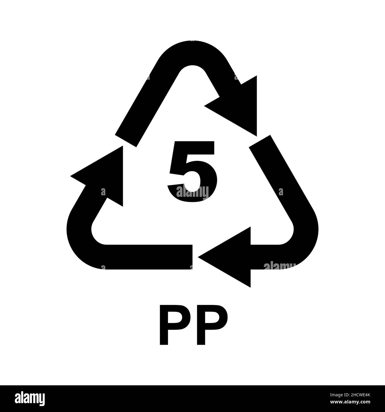 Plastic polypropylene recycling code hi-res stock photography and ...