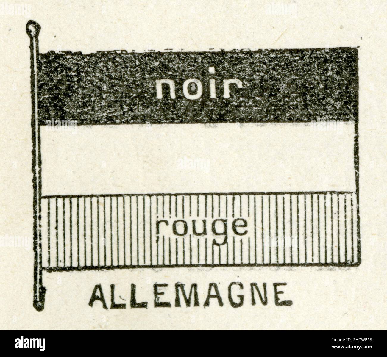 Drapeau noir blanc rouge allemagne hi-res stock photography and images ...