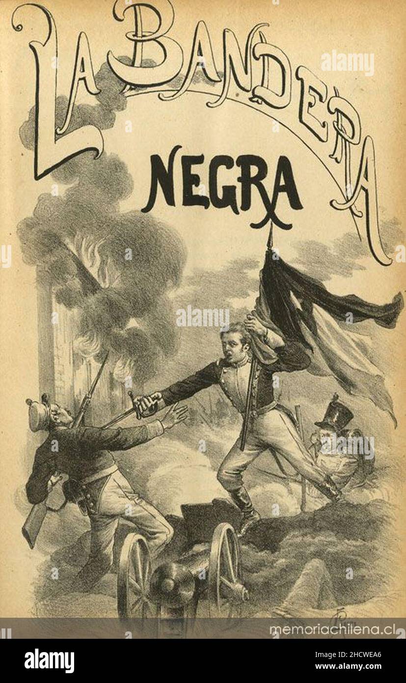 ''La bandera negra'' by Luis Fernando Rojas (first page Stock Photo - Alamy