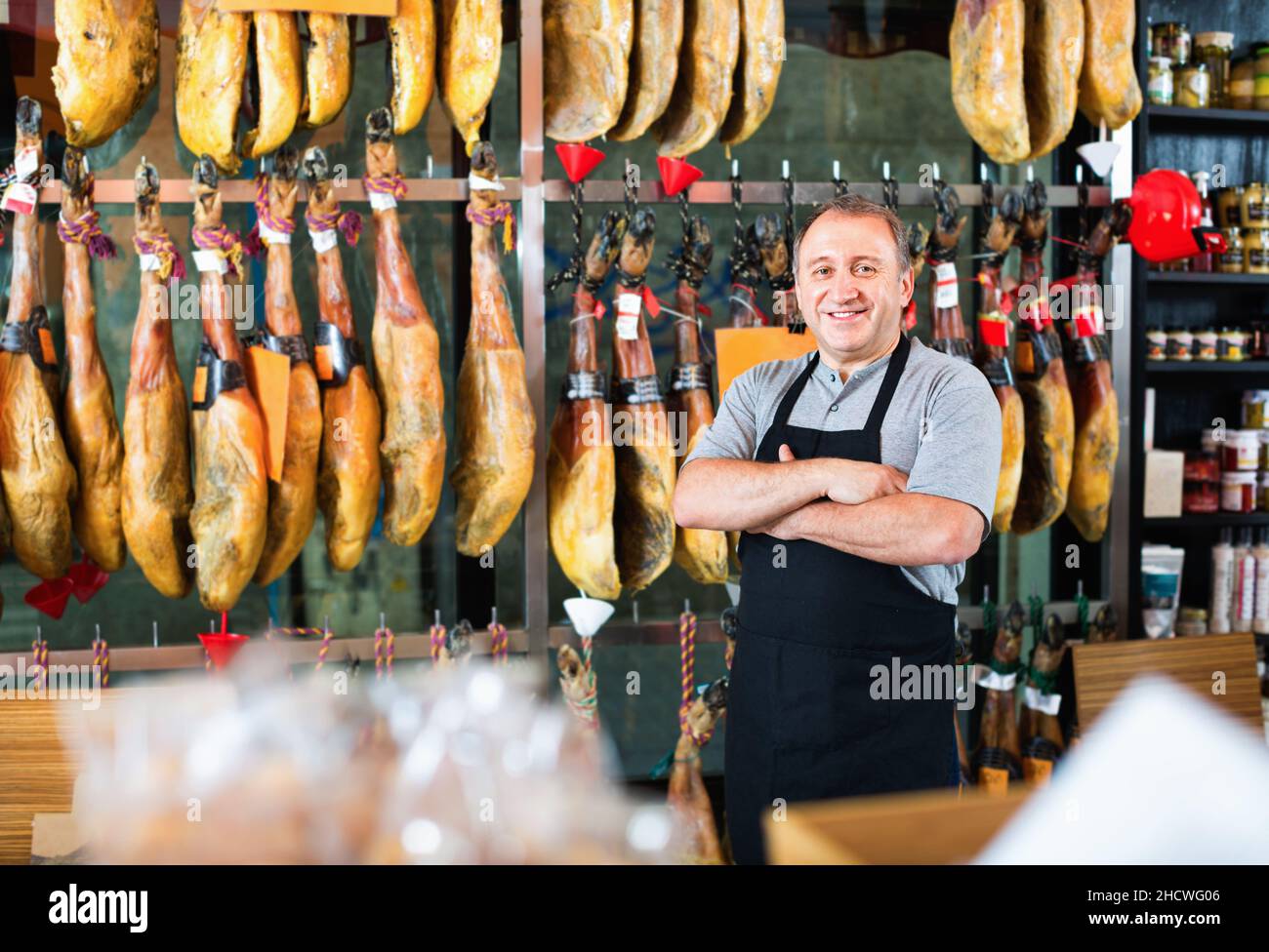 Jamon iberico man hi-res stock photography and images - Alamy