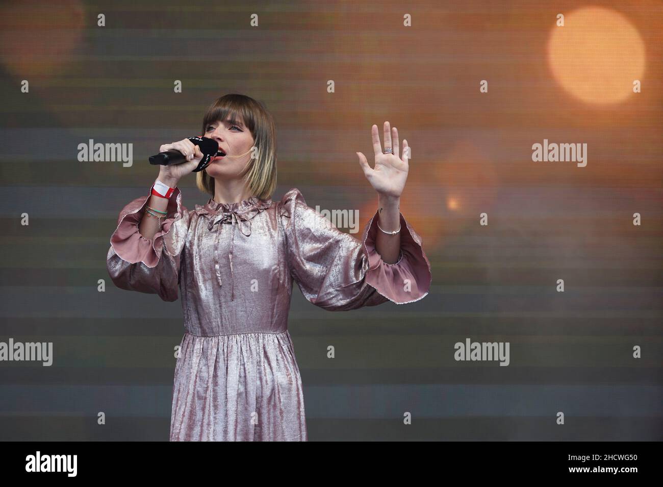 Molly Hocking, winner of eighth series of The Voice UK, sings at the ...
