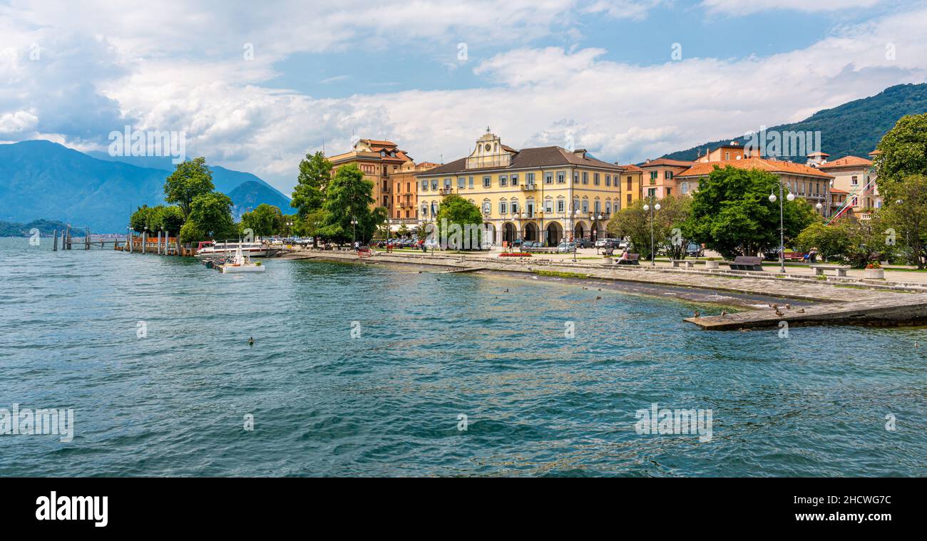 Scenic sigh in Verbania, on Maggiore Lake, Piedmont region of Italy ...