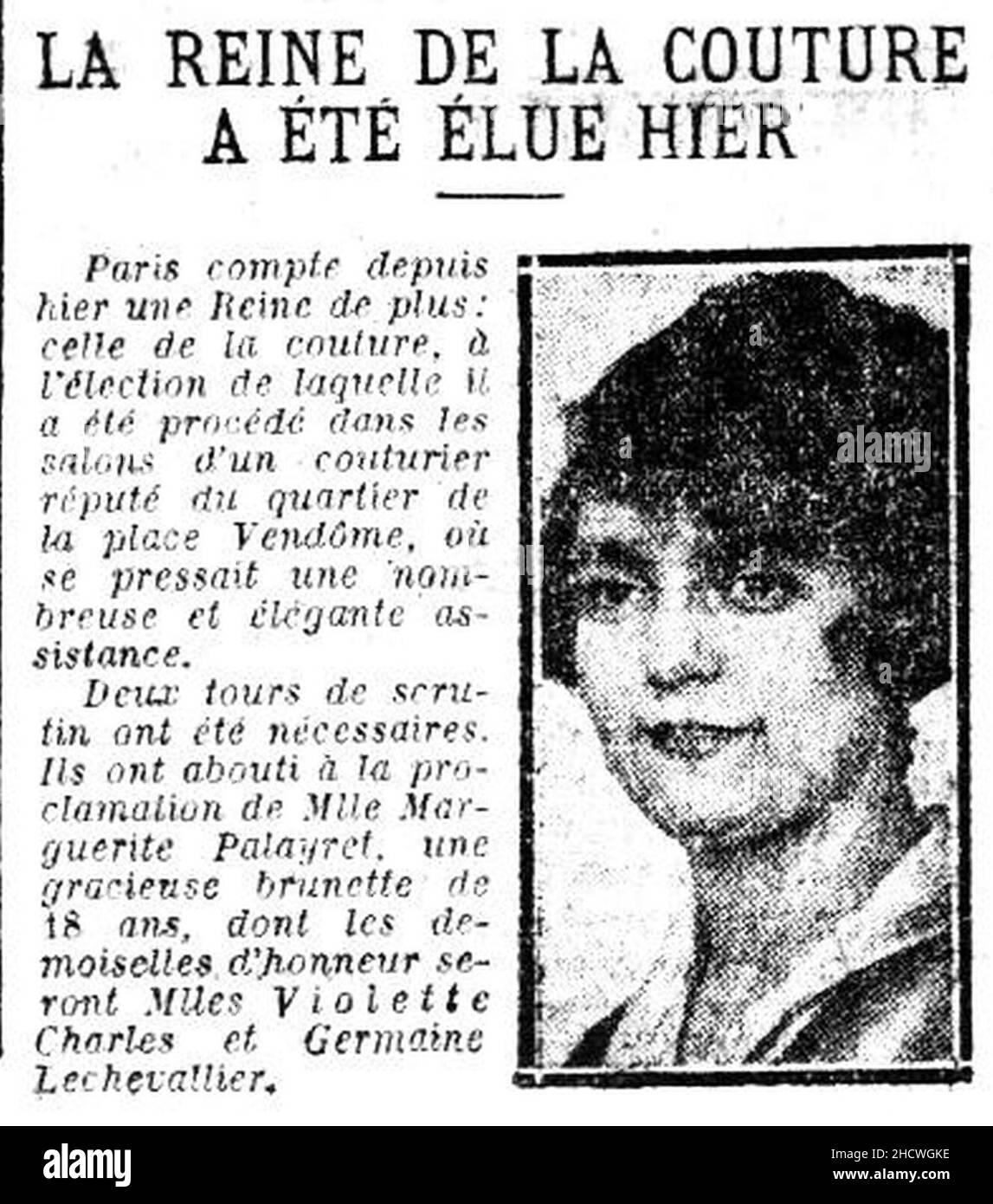Reine de la couture 1920 Stock Photo - Alamy