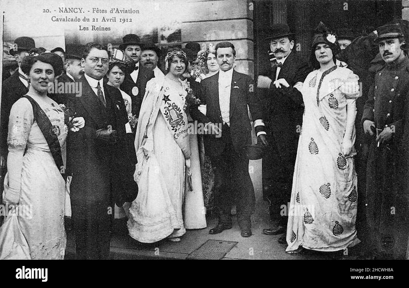 Reines à Nancy - 21 avril 1912 Stock Photo - Alamy