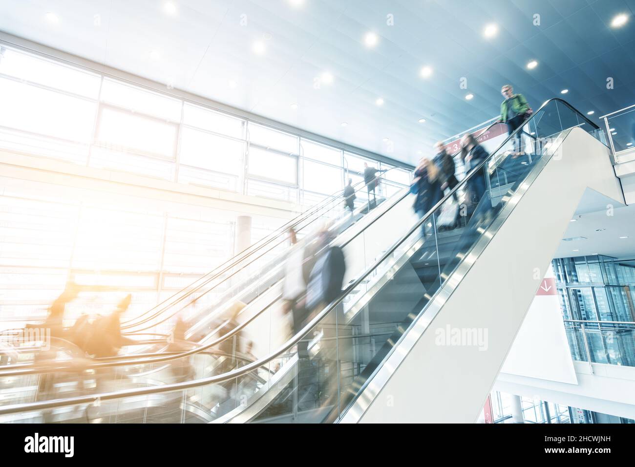 staircase at a trade fair Stock Photo - Alamy