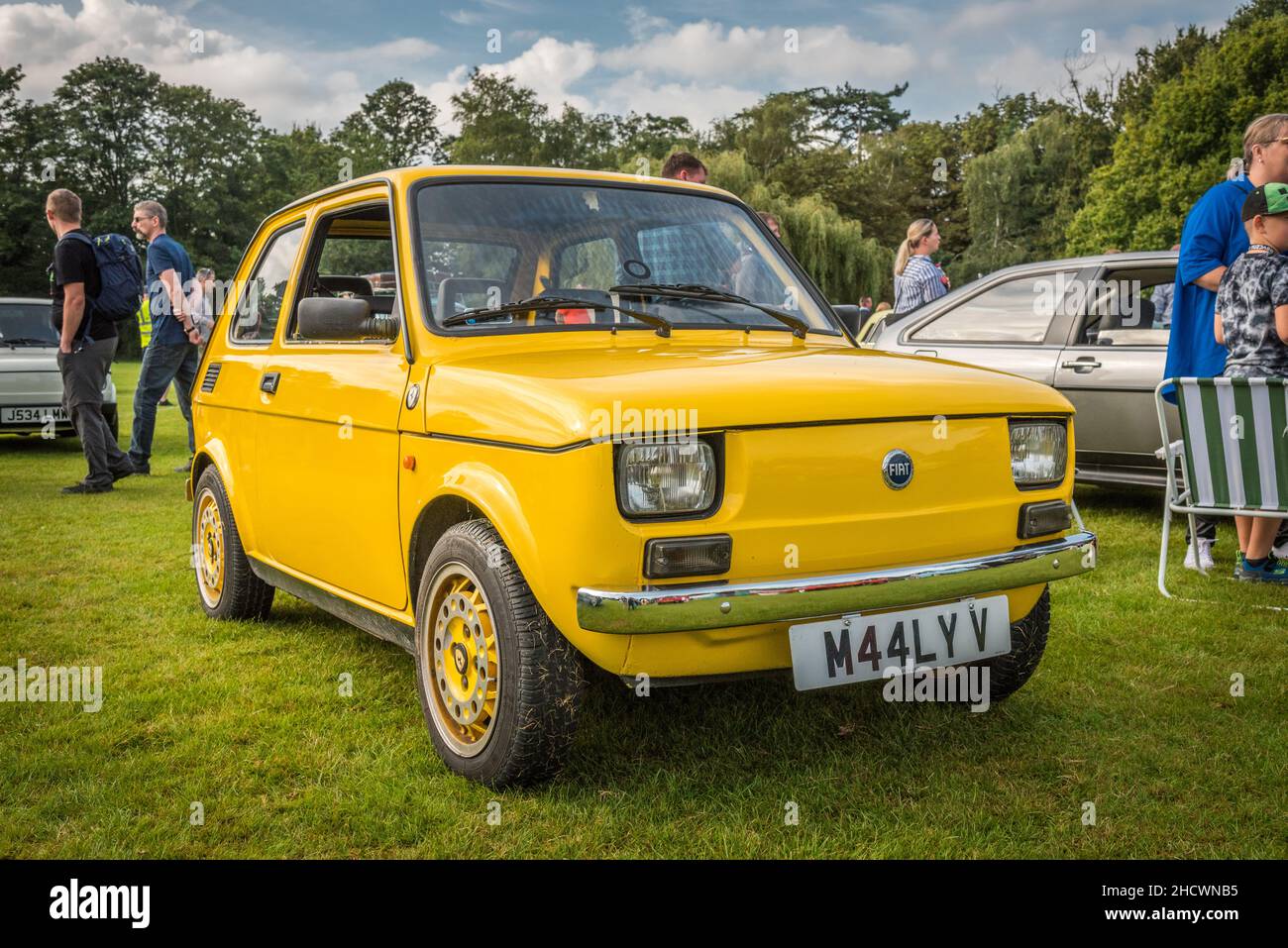 Red classic car polish fiat hi-res stock photography and images - Alamy