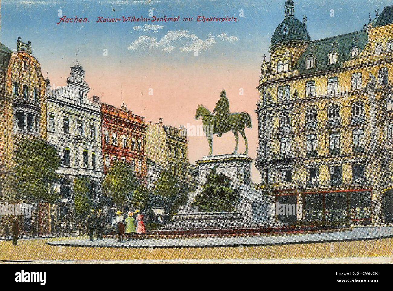 Reiterstandbild Kaiser Wilhelm, Aachen Stock Photo - Alamy