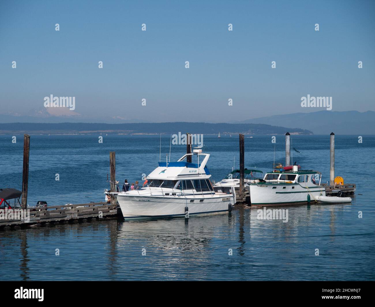 Boats Docked on Puget Sound, Port Townsend, Washington Stae Stock Photo ...