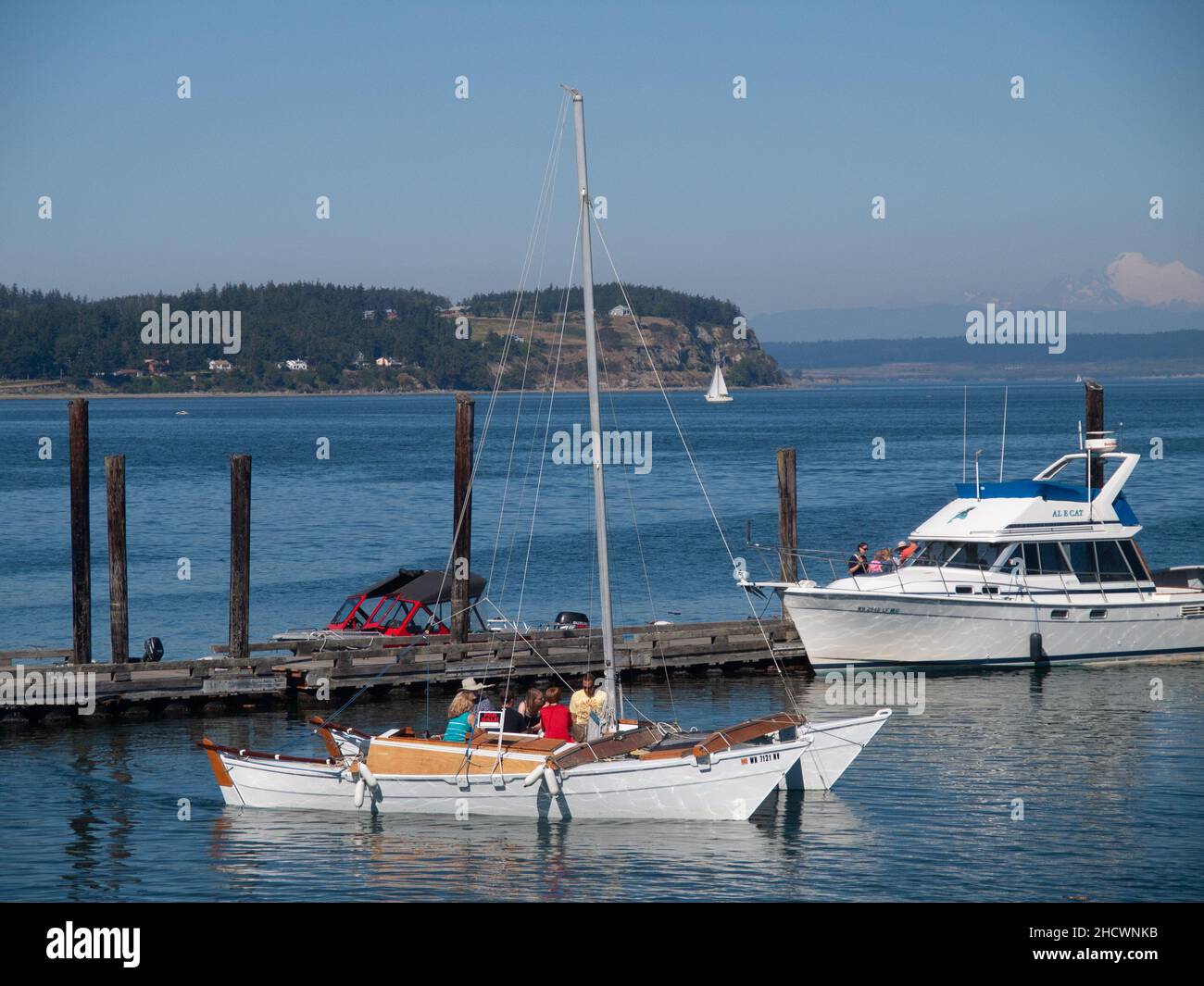 Boats Docked on Puget Sound, Port Townsend, Washington Stae Stock Photo ...