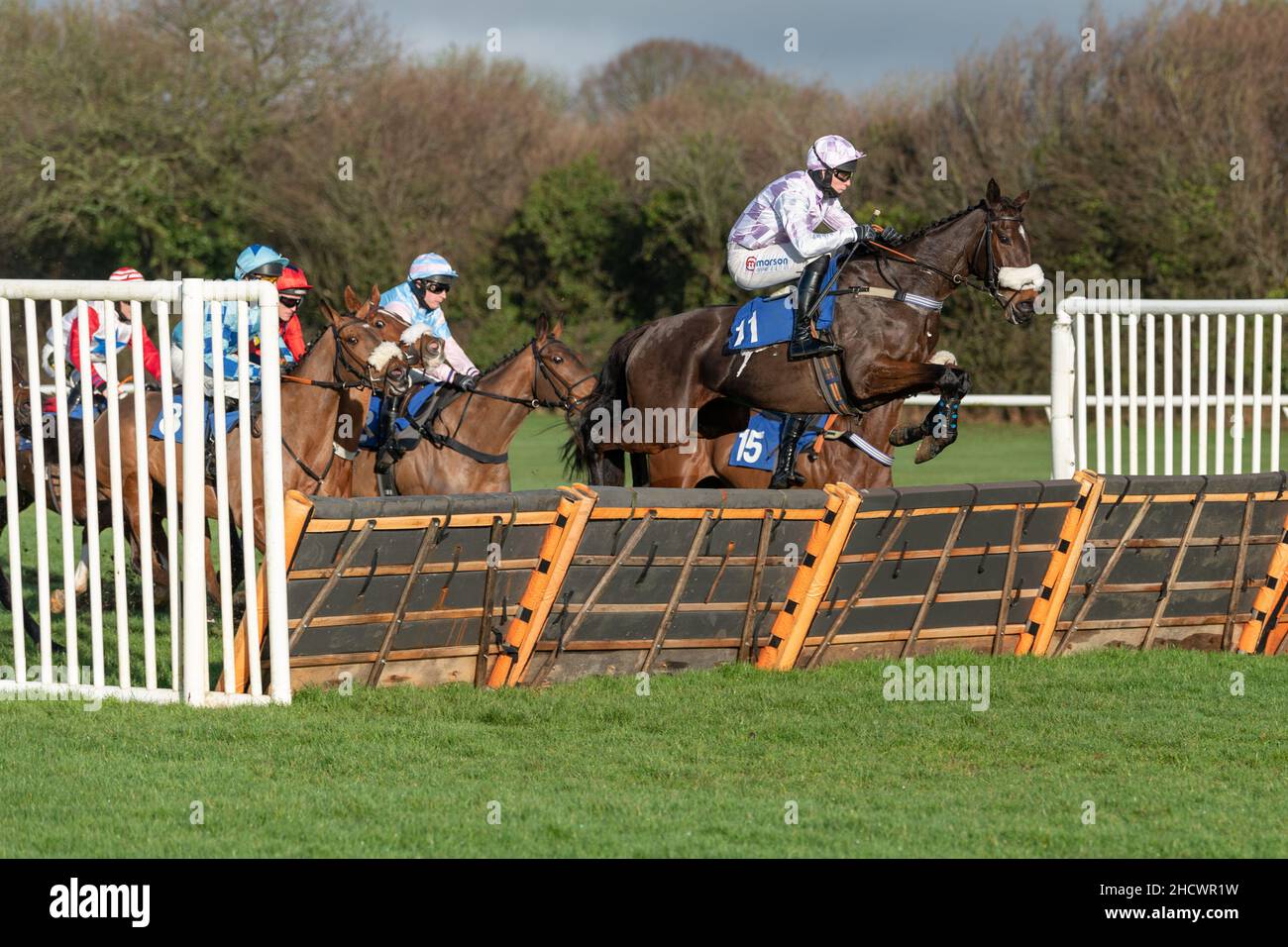 Boxing Day races at Wincanton - Race 1 Stock Photo - Alamy