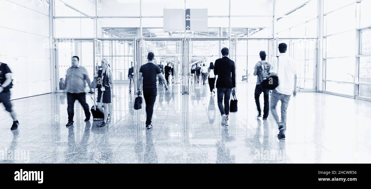 business people crowd at an expo concept Stock Photo - Alamy