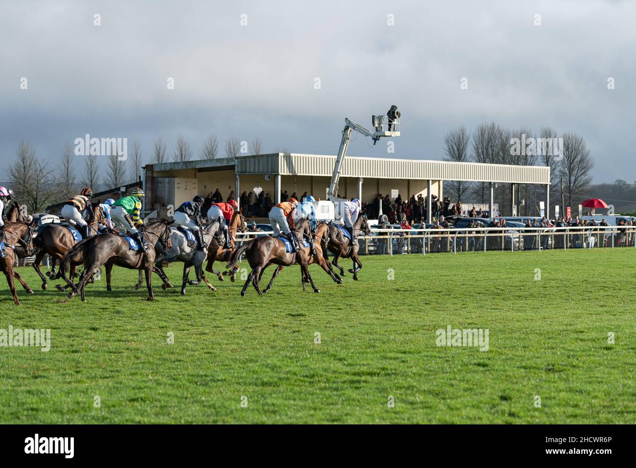Boxing Day races at Wincanton - Race 1 Stock Photo - Alamy