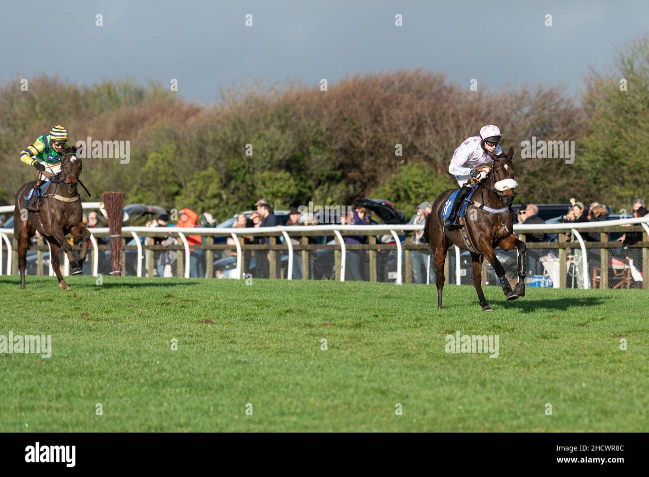 Boxing Day races at Wincanton - Race 1 Stock Photo - Alamy