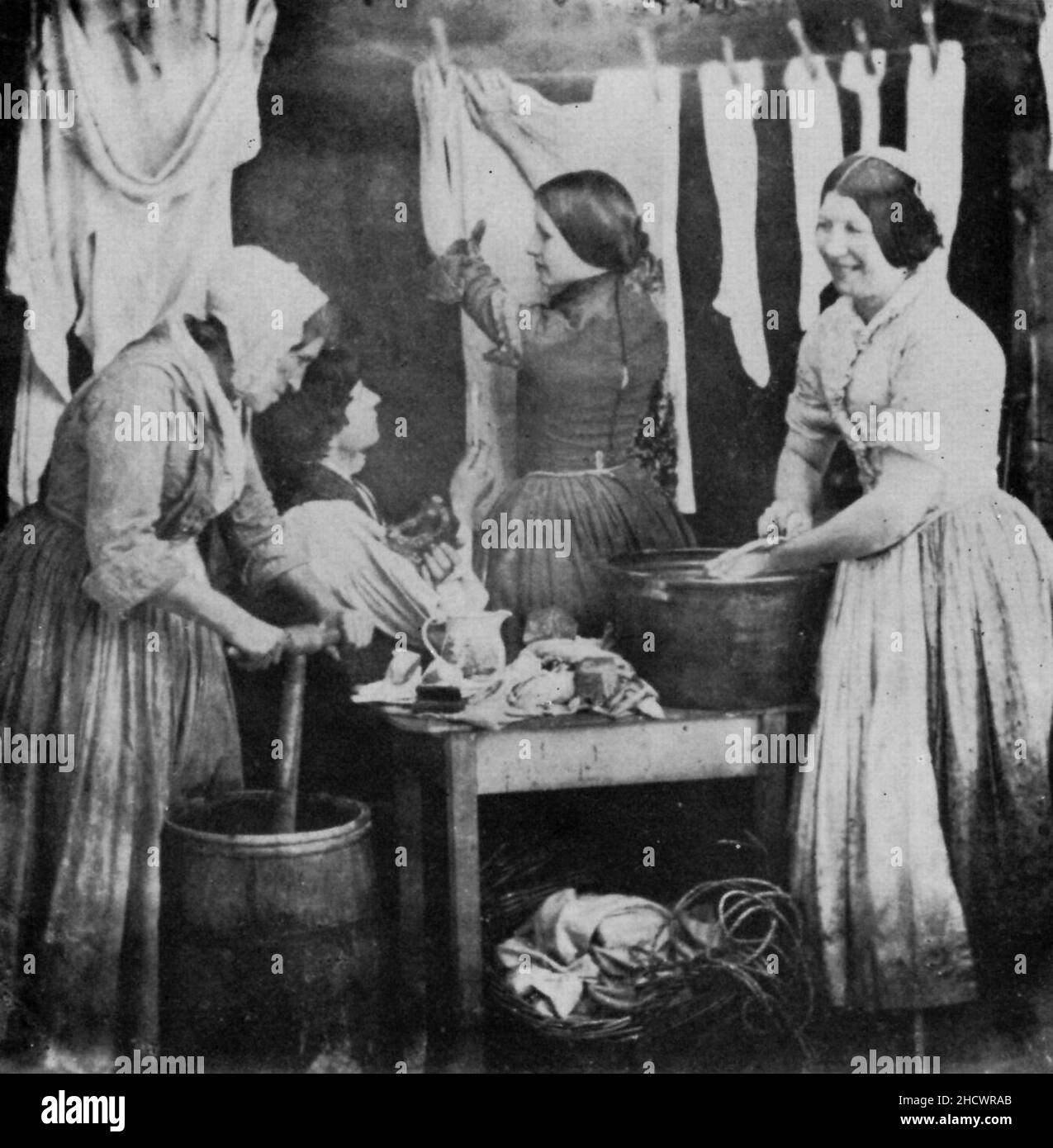 Rejlander, Oskar Gustav - Der Waschtag Stock Photo - Alamy