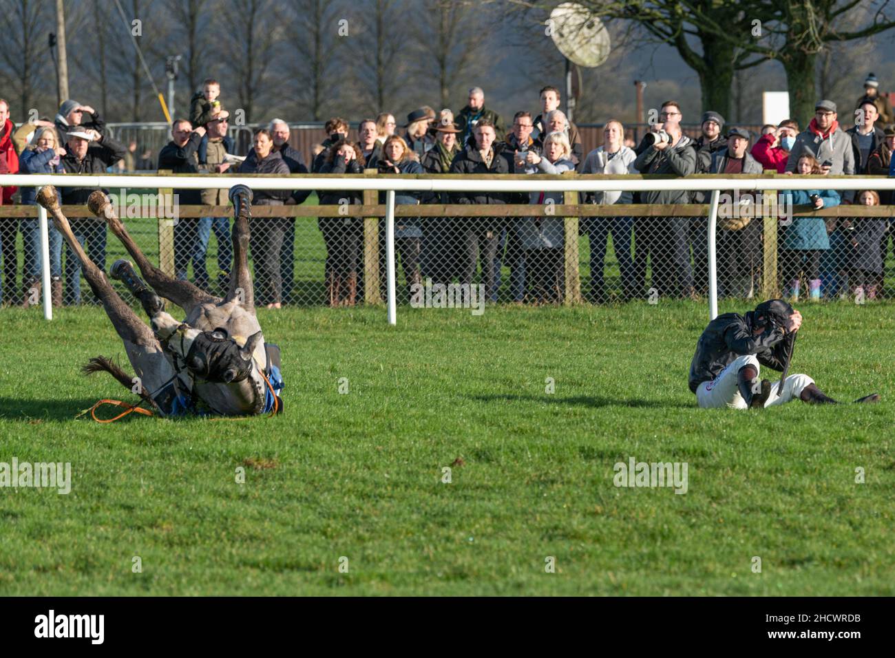 Boxing Day races at Wincanton - Race 1 Stock Photo - Alamy