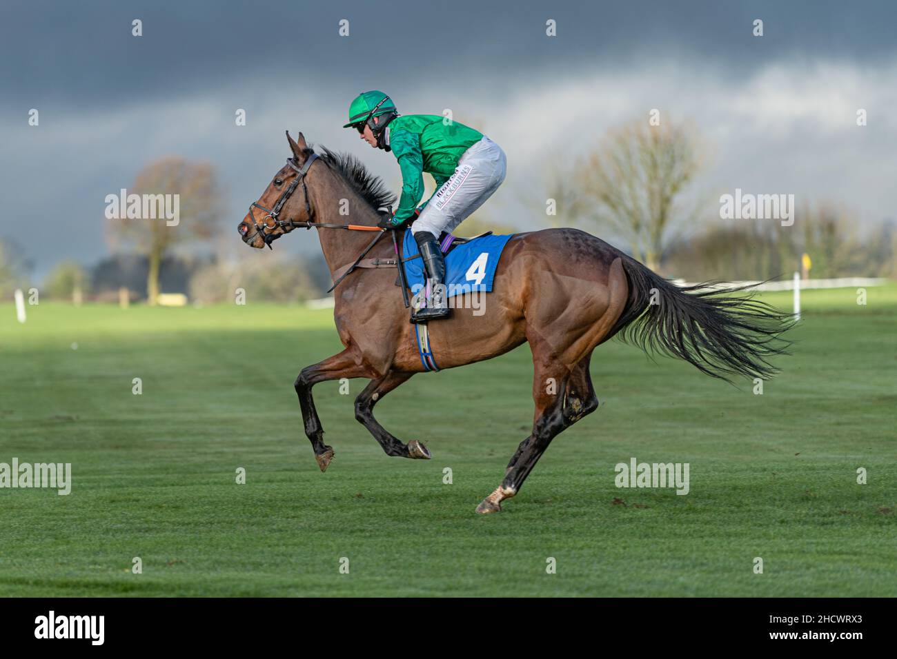 Fortunes Melody running at Wincanton on Boxing Day 2021 Stock Photo - Alamy