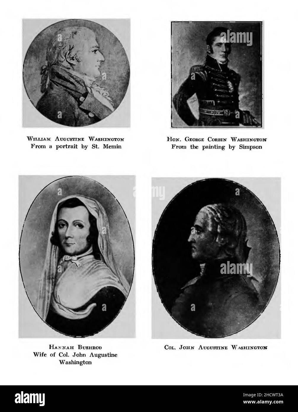 Relatives of George Washington Stock Photo - Alamy