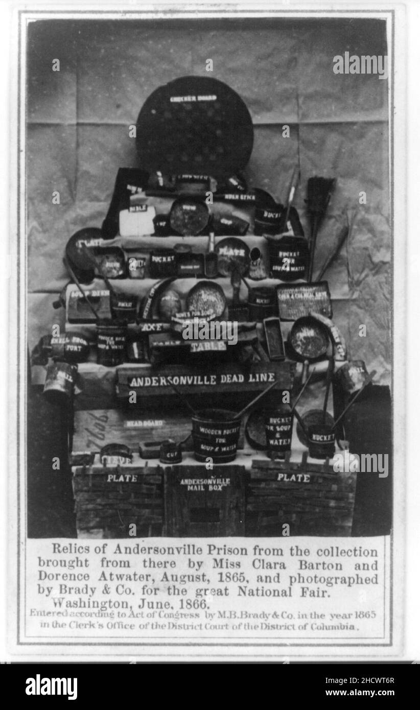 Relics of Andersonville Prison from the collection brought from there ...