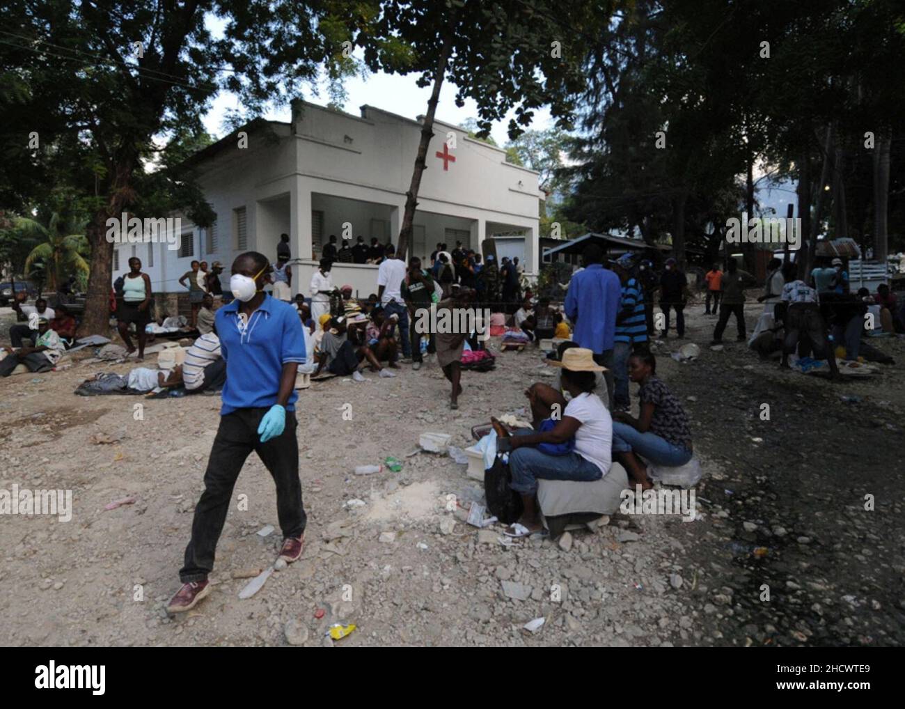 Relief efforts continue in Haiti Stock Photo - Alamy