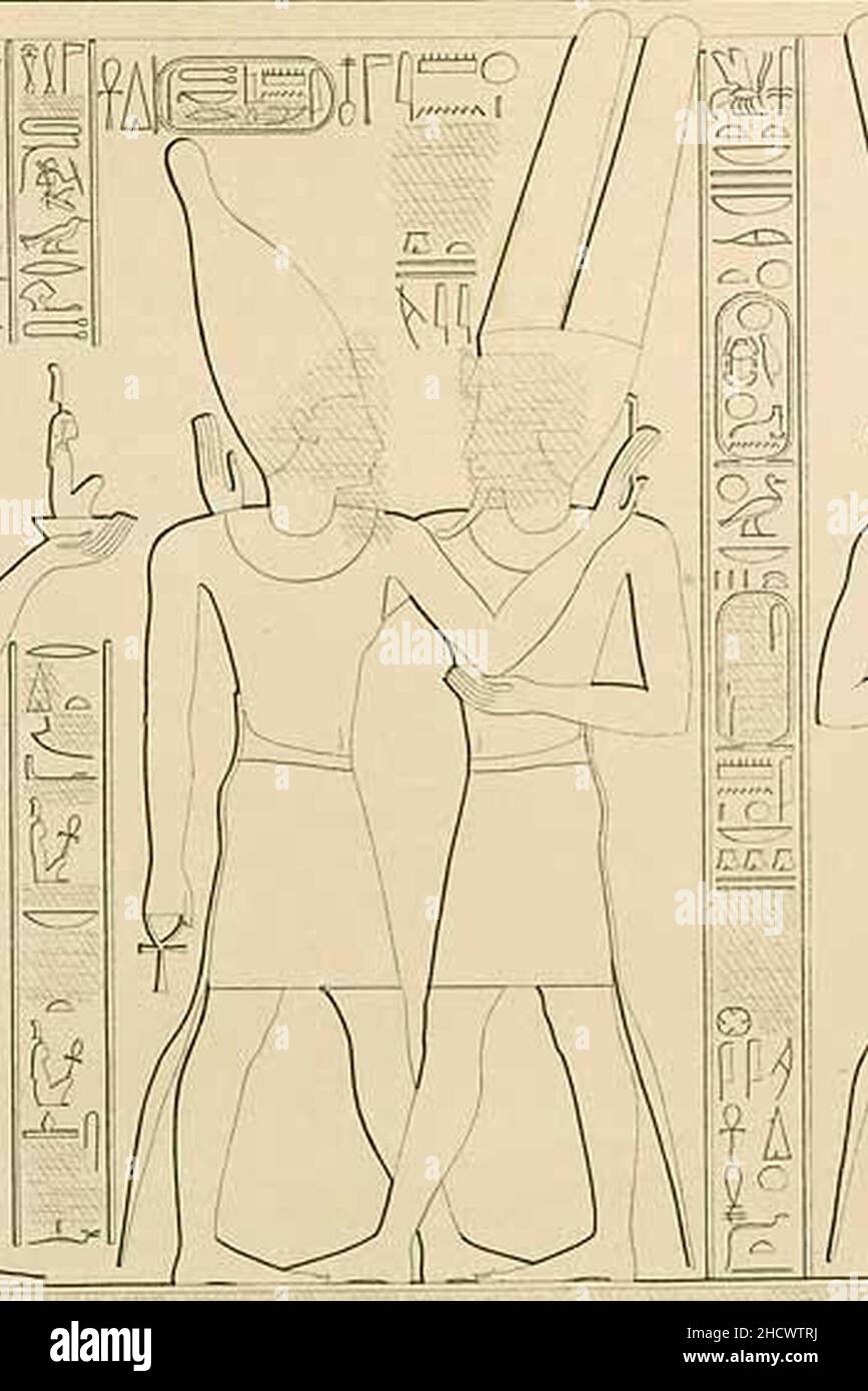 Relief Takelot II Lepsius Stock Photo - Alamy