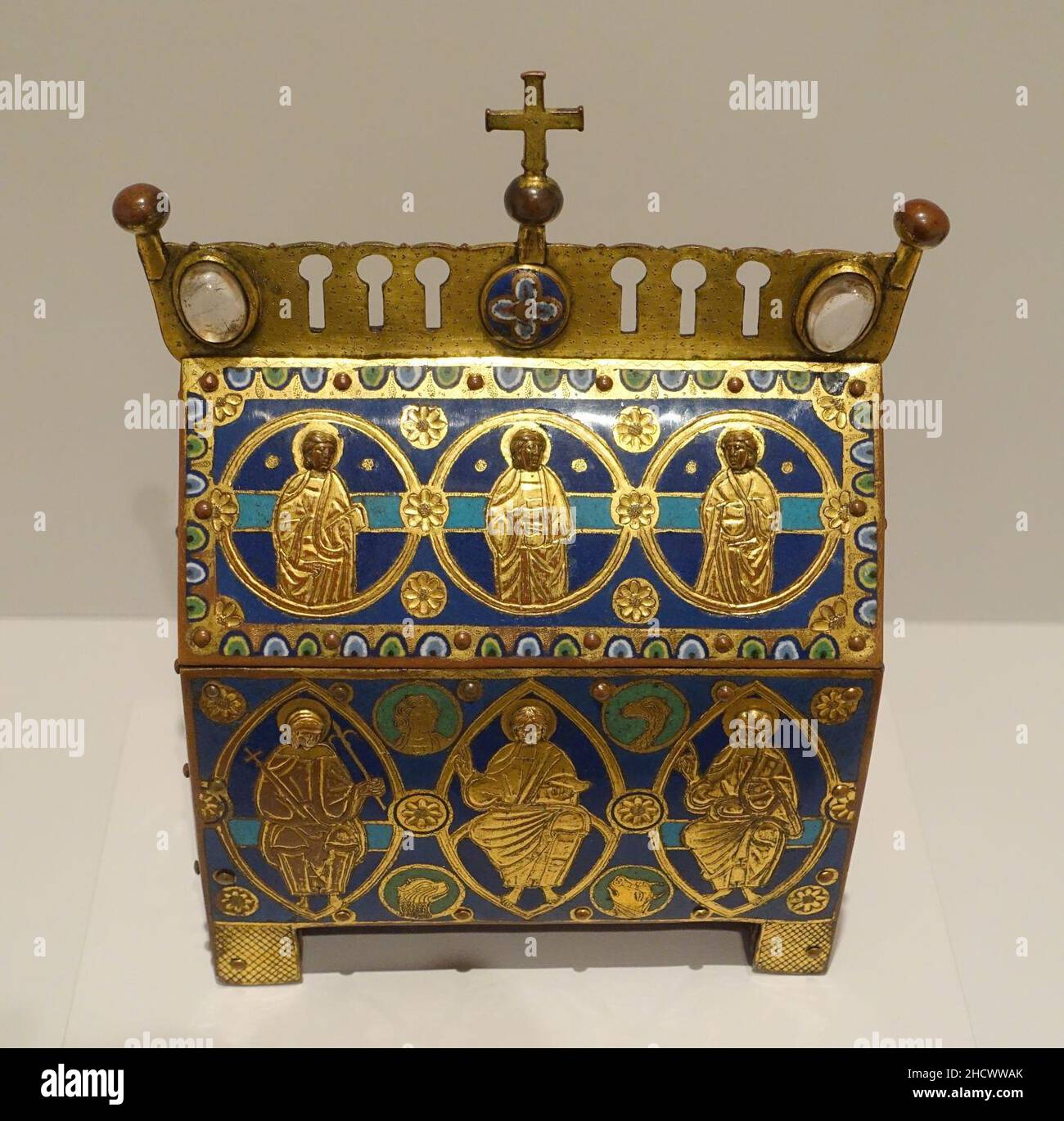 Reliquary, artist unknown, France, 13th century, champleve enamel Stock ...
