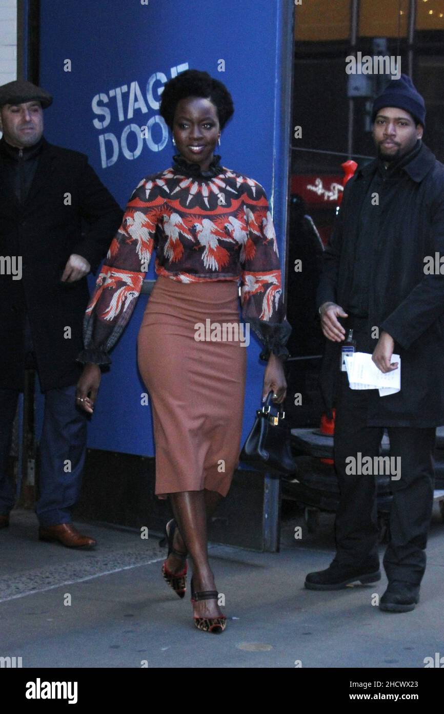 New York - NY - 20190206 Danai Gurira is all smiles as she leaves Good ...