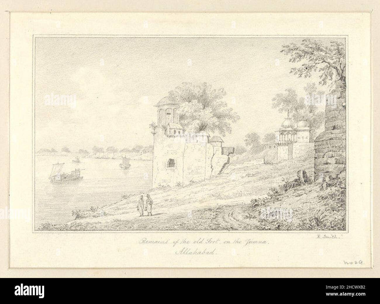 Remains of the Old Fort of the Jumna, Allahabad 2014HA0955 Stock Photo ...