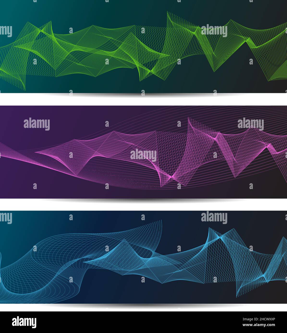 Digital Technology dynamic lines waves concept abstract background ...