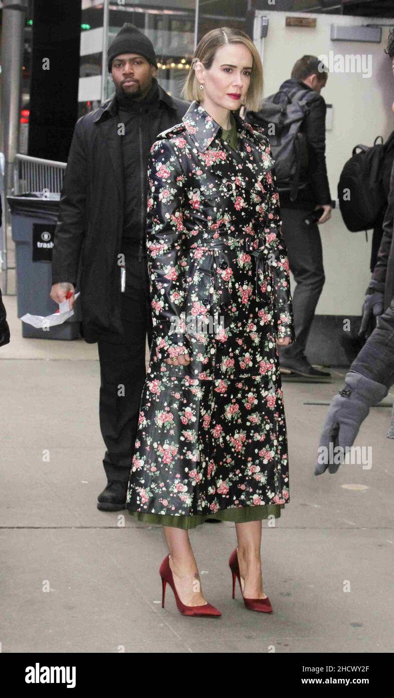 New York - NY - 20190117 Sarah Paulson at Good Morning America ...