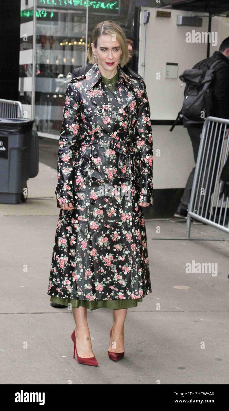 New York - NY - 20190117 Sarah Paulson at Good Morning America ...