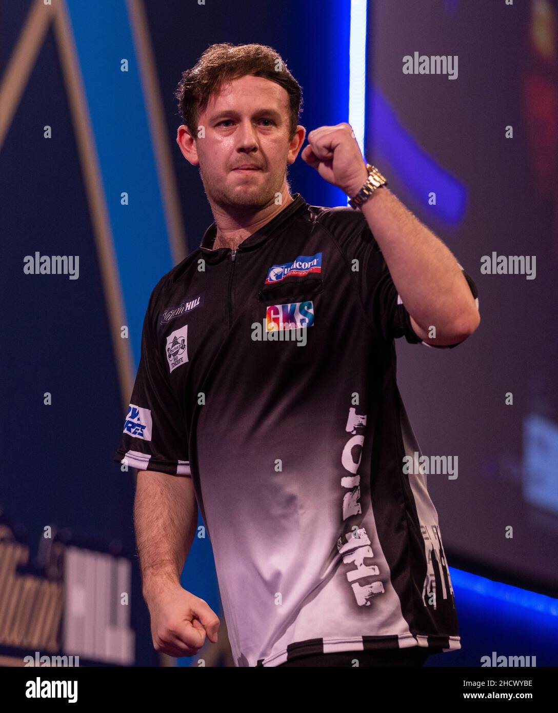 Callan Rydz reacting after winning the 1st set during day fourteen of ...