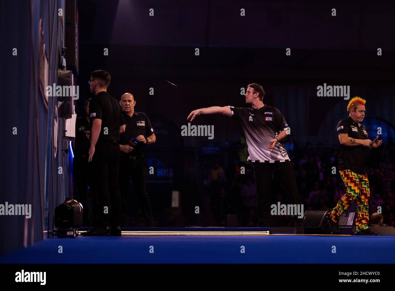 Callan Rydz in action during day fourteen of the William Hill World ...