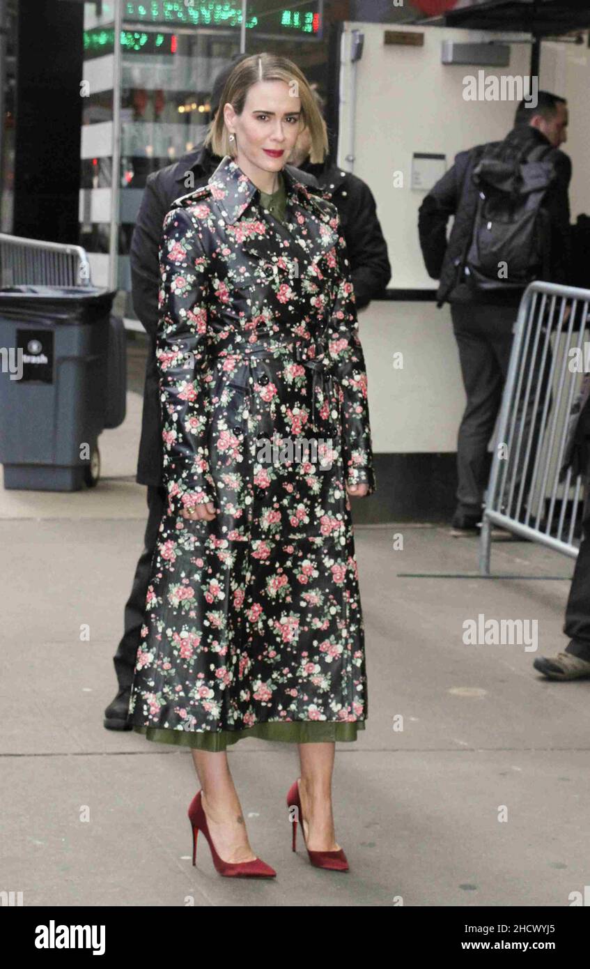 New York - NY - 20190117 Sarah Paulson at Good Morning America ...
