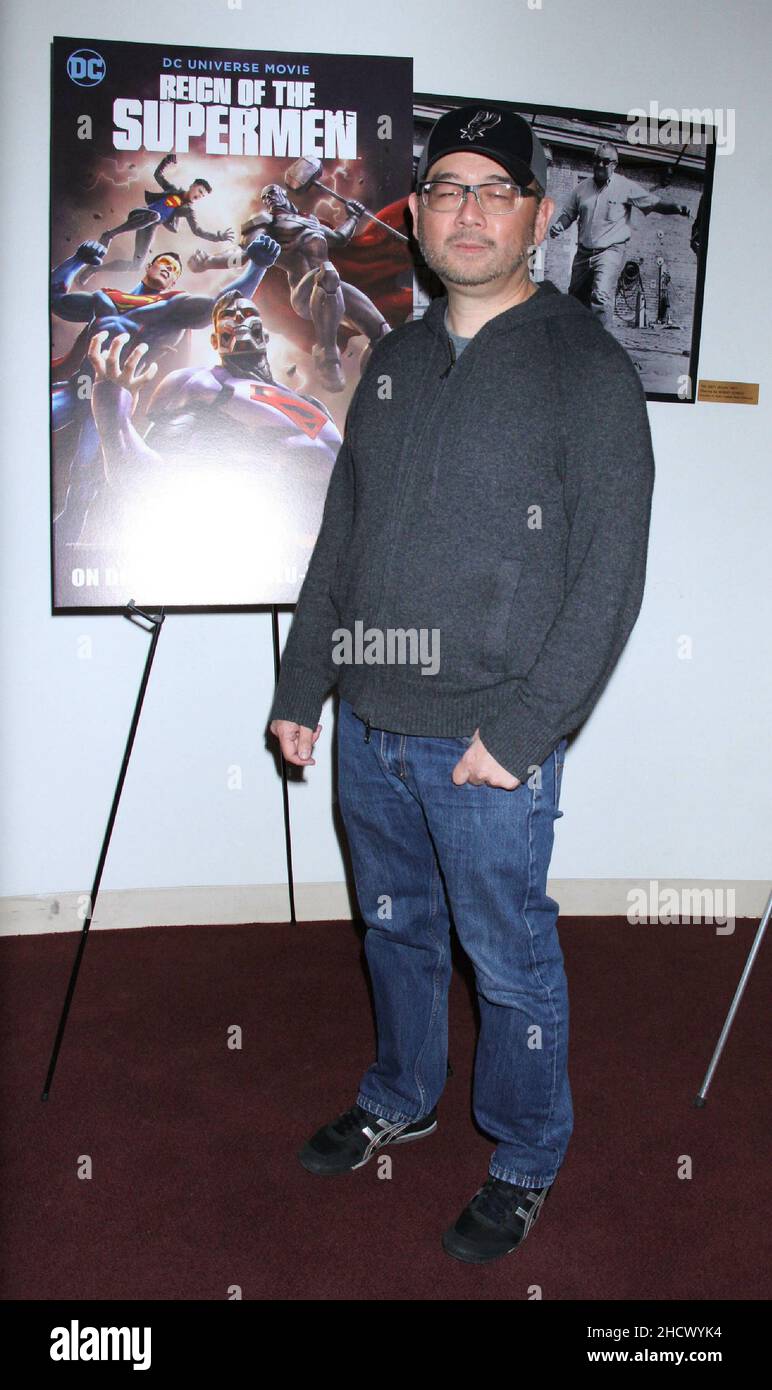 New York - NY - 20190128 'Reign of the Supermen' Premiere. -PICTURED: Sam Liu ROGER WONG Stock ...