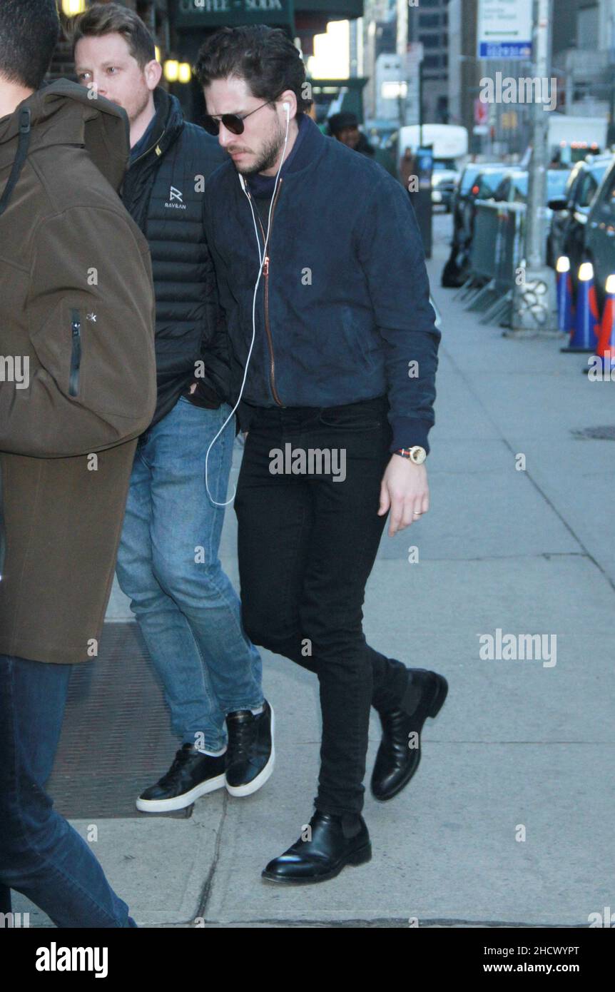 New York - NY - 20190305 Kit Harrington Arrives at 'The Late Show with ...