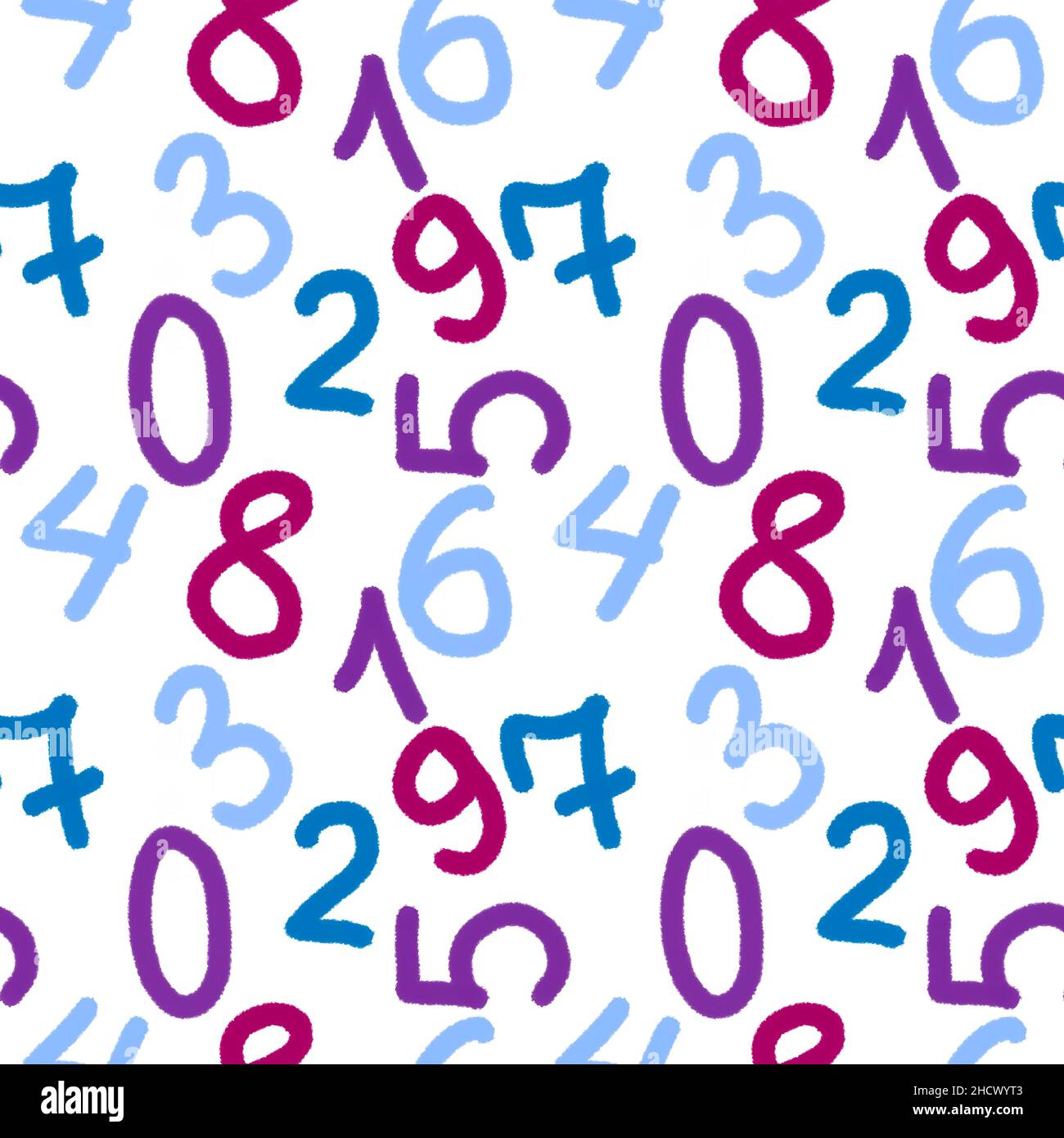 Kids seamless pattern with numbers for kids and fabrics and textiles ...