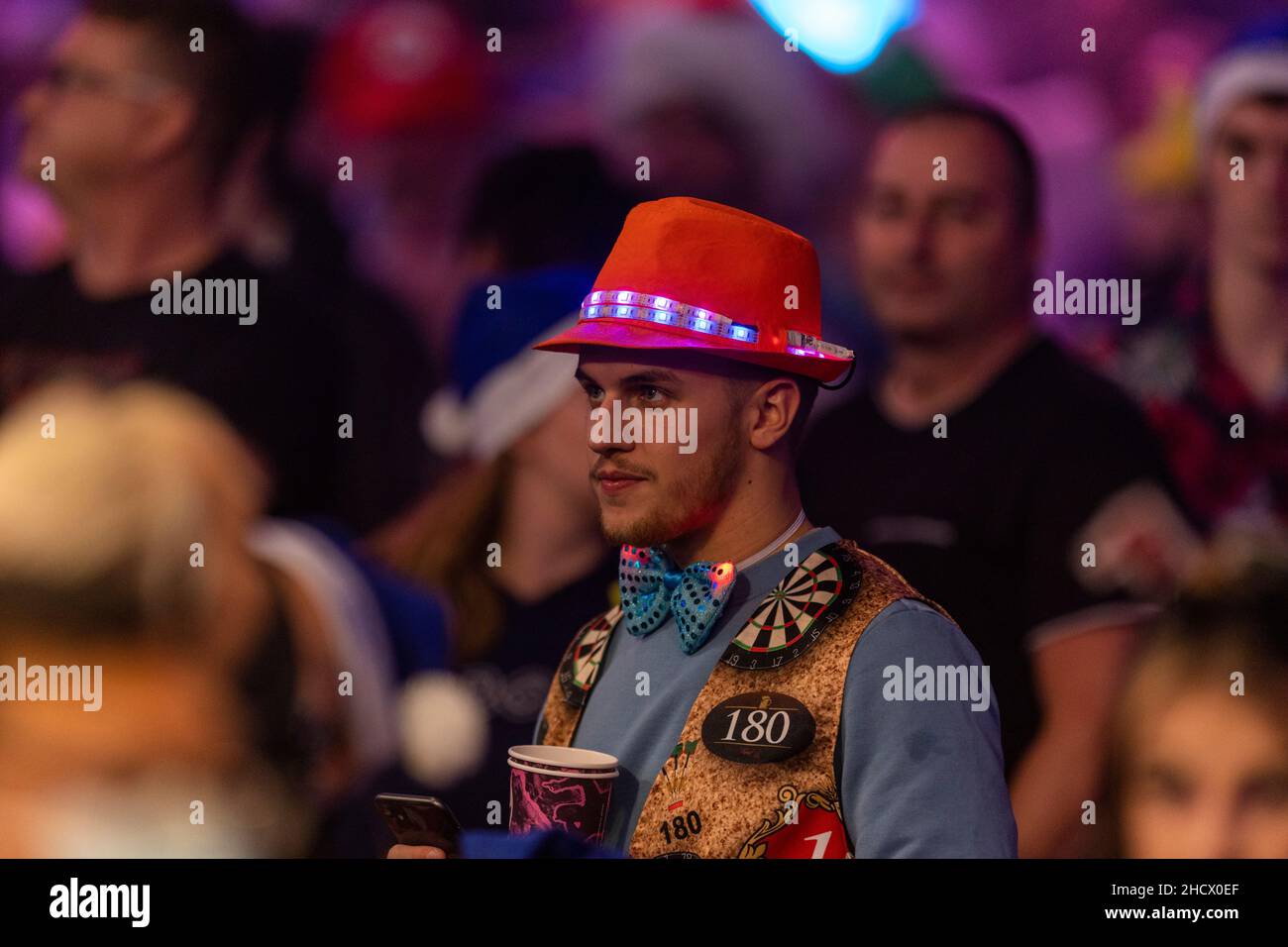 Fans in fancy dress in the crowd during day fourteen of the William ...