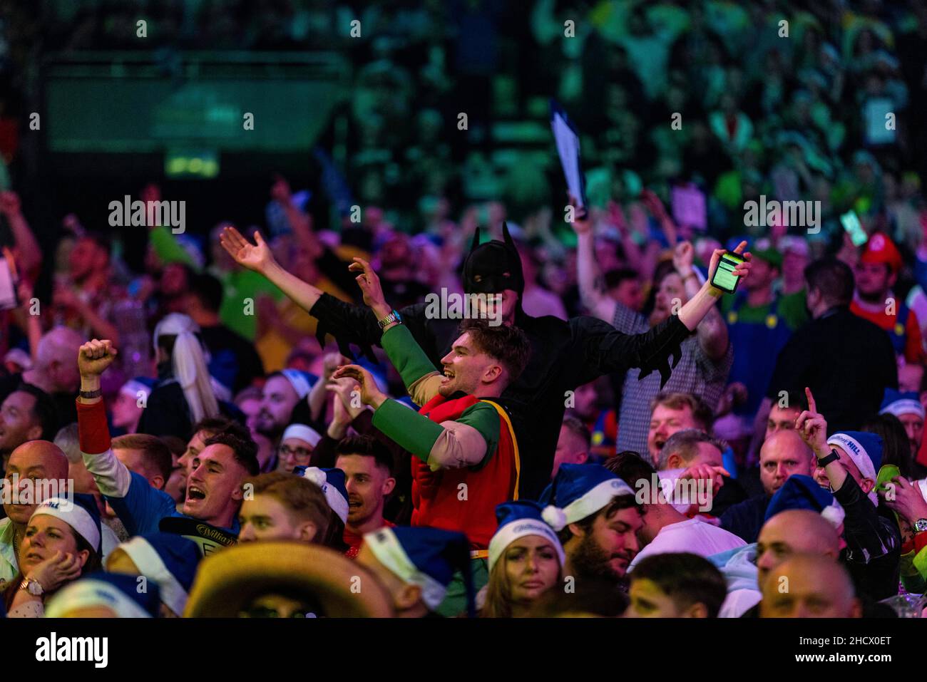 Pdc darts world championship crowd hi-res stock photography and images ...